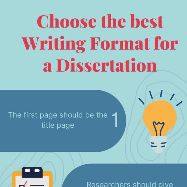 Best dissertation format | PDF
