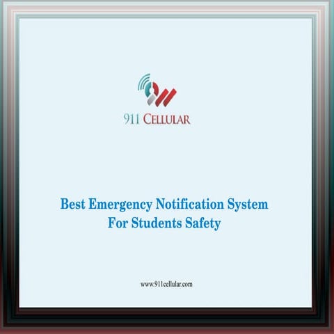 Best emergency notification system for students safety | PPT