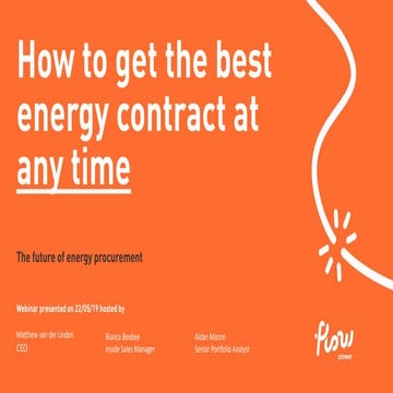 How to get the best energy contract at any time | PPT
