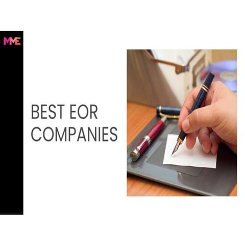 The Best EOR Professional Companies in India - MME | PPTX