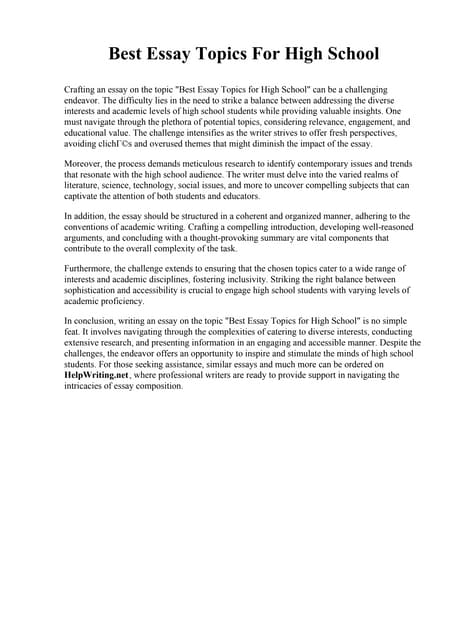 Sample Essay For Highschool Students.pdf
