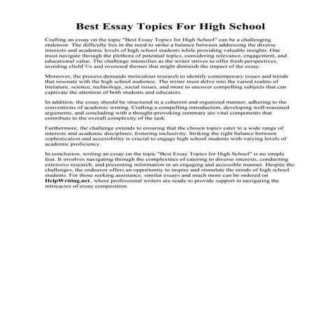 5 Page Essay Example | PDF