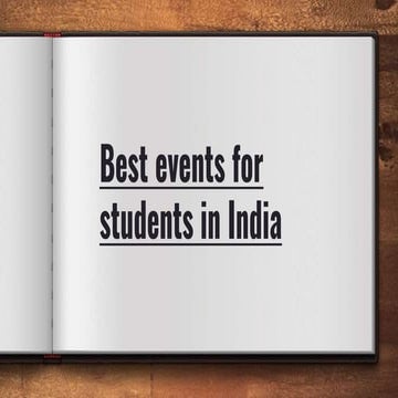 Best events for students in india | PPTX
