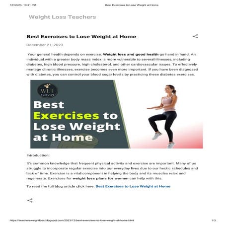 Best Exercises to Lose Weight at Home.pdf