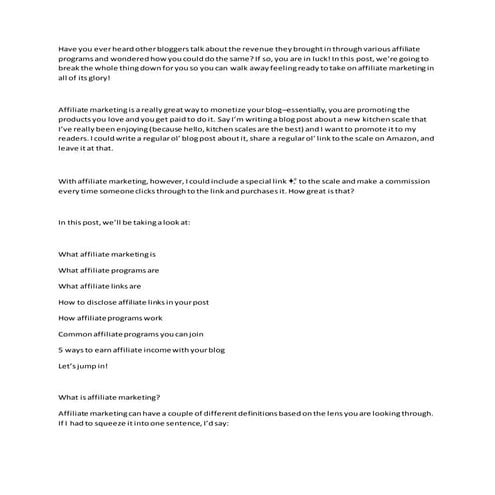 Best facts about affiliate marketing | PDF