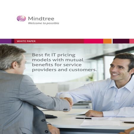Best fit IT pricing models with mutual benefits for service providers ...