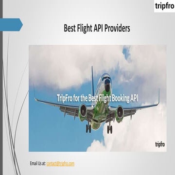 Best Flight API Providers | PPT