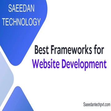 Best Frameworks for Website Development (Backend) | PPTX