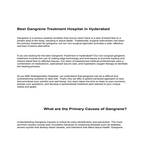 Gangrene | PPTX