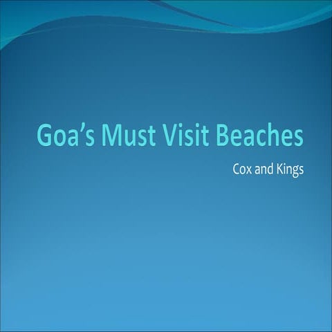 Best goa beaches | PPT