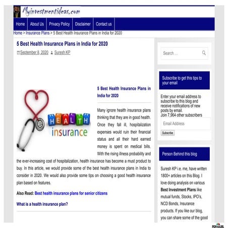 HEALTH INSURANCE PRESENTATION | PPTX