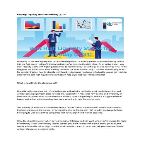 Best High Liquidity Stocks for Intraday.pdf