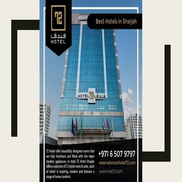 Best hotels in sharjah | PPTX | Hotels and Motels | Travel Type