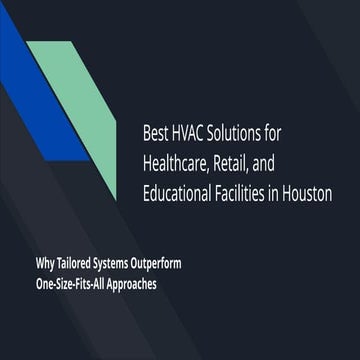 Best HVAC Solutions for Healthcare, Retail, and Educational Facilities ...