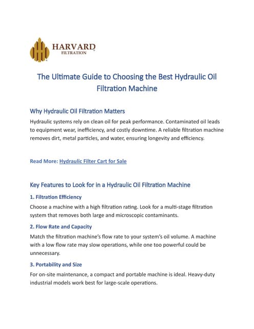 Bypass Filter Elements | High-Performance Filtration | Harvard ...