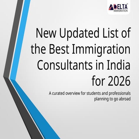 New Updated List of the Best Immigration Consultants in India for 2026 ...
