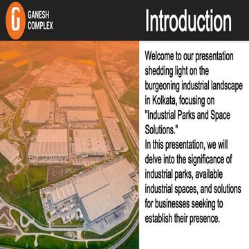 Best Industrial Space Solutions in Kolkata - Ganesh Complex | PPTX