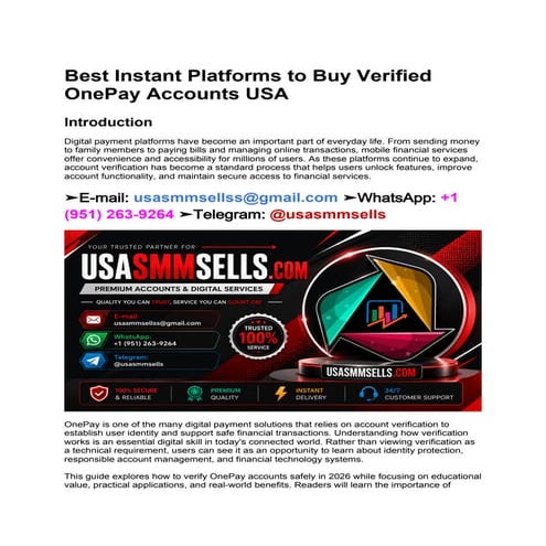 Top 20 Places to Buy Verified OnePay Accounts.pdf