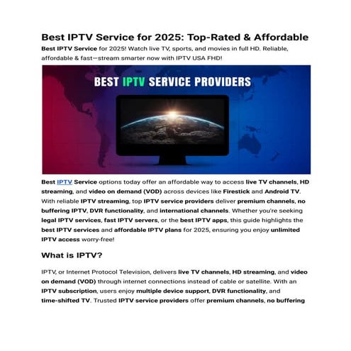 Best IPTV Service for 2025_ Top-Rated & Affordable.pdf