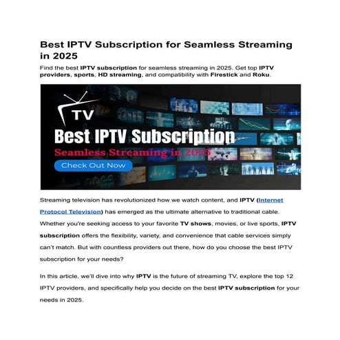 Best IPTV Subscription for Seamless Streaming in 2025.pdf