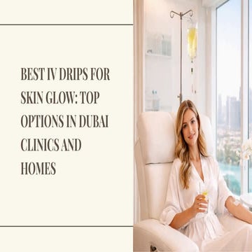 Best IV Drips for Skin Glow: Top Dubai Clinics and At-Home Services | PDF