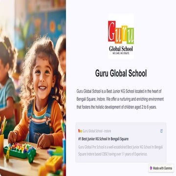 Best Junior KG School - Guru Global School.pptx
