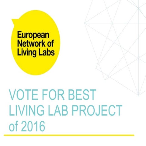 Best Living Lab Project Awards of 2016 | PPT