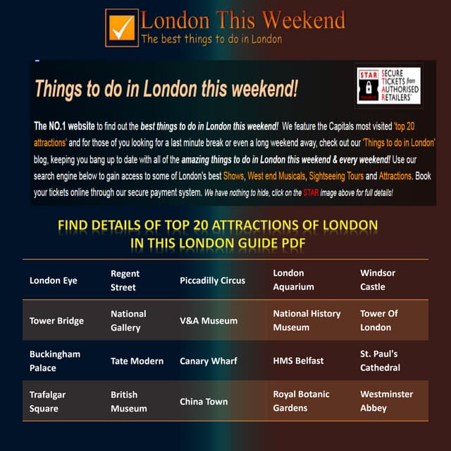 Best london guide book top 20 attractions | PDF