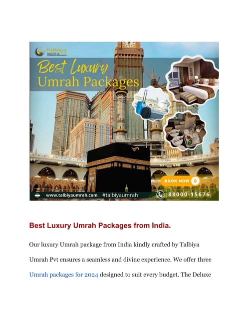 Affordable Deluxe Umrah Package - The Best 15-Day Umrah Package for 2024. | PDF