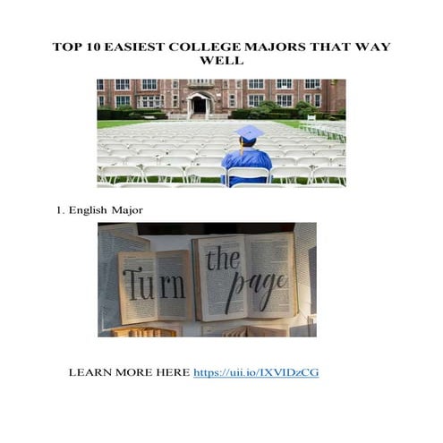 TOP 10 EASIEST COLLEGE MAJORS FOR A DEGREE | DOCX