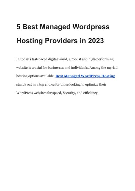 Windows Dedicated Server | PPT
