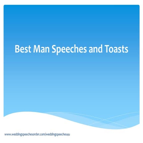 Best man toast | PDF