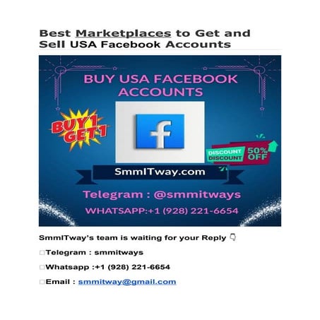 Get Usa Facebook Accounts with marketplace - We are Best.pdf