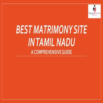 Best Matrimony Site in Tamil Nadu.pptx