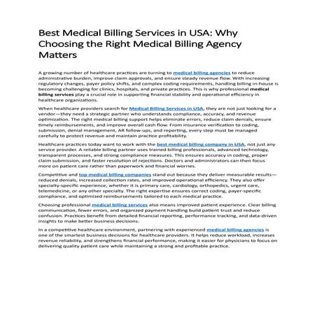 The Best Medical Billing and Credentialing Services for Healthcare ...