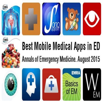 Best Mobile Medical Apps in ED | PPTX