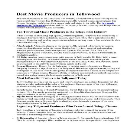 Best Movie Producers in Tollywood..pdf.pdf
