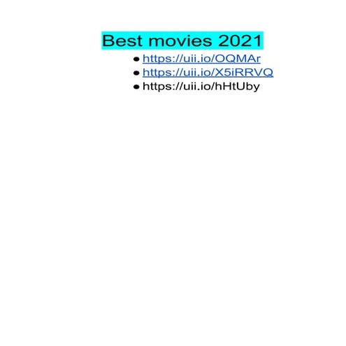Best movies 2021 | PDF
