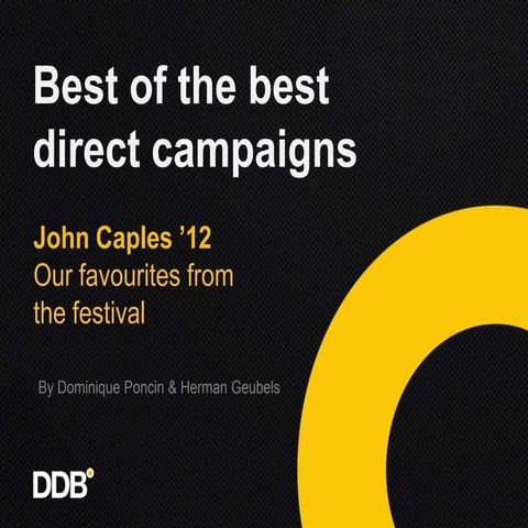 Best of John Caples '12 | PPT