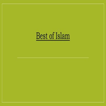 Best of islam | PPT