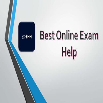 Best Online Exam Help | PPTX | Programming Languages | Computing