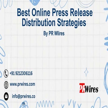 Best Online Press Release Distribution Strategies.pptx