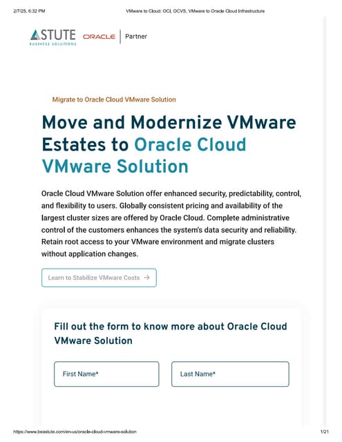 Why Should You Choose Oracle Cloud VMware Solution.pdf