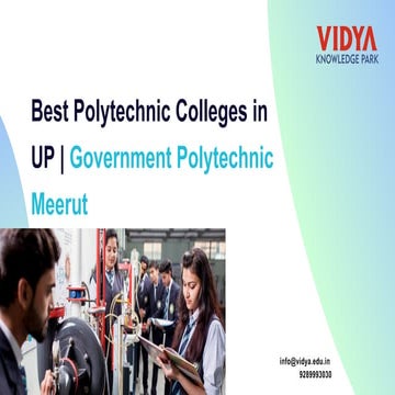 Best Polytechnic Colleges in UP Government Polytechnic Meerut.pdf
