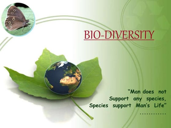 Bioresources and uses of biodiversity | PPTX | Biological Sciences | Science