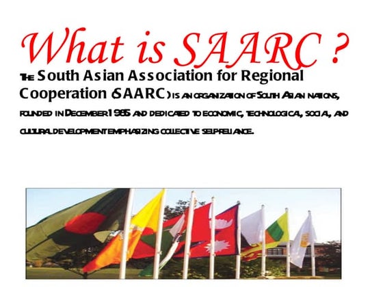 Saarc In short | PPTX