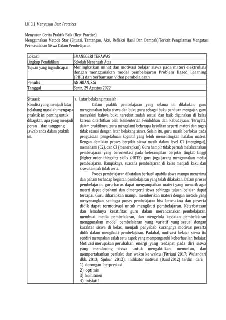 Model Pembelajaran PjBL (Project Based Learning) | PPTX