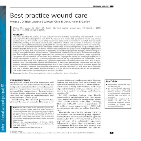 Best practice wound care | PDF