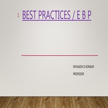 Best practice dental class | PPTX