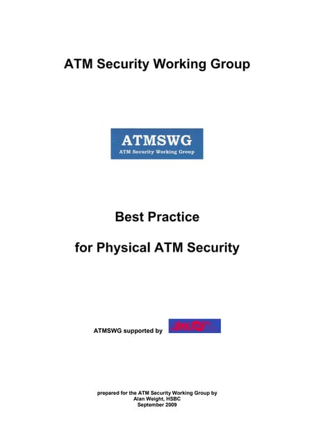 Security features of atm | DOCX